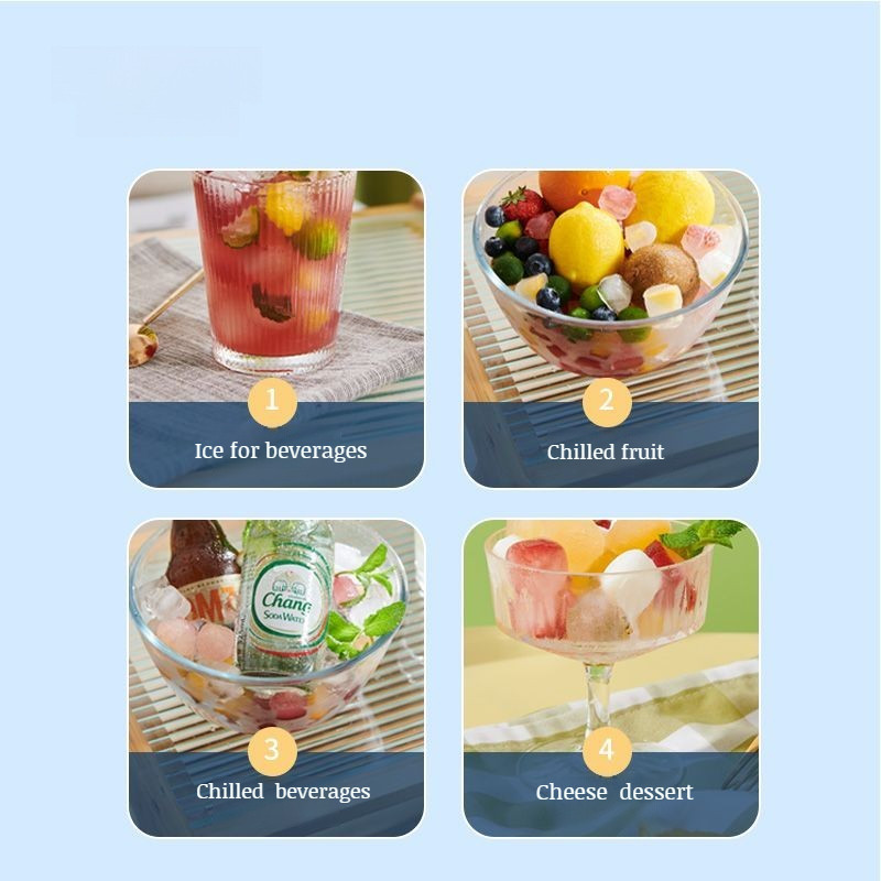 21 Holes Ice Cube Tray Silicone Ice Mould Water Botter Box | Shopee ...
