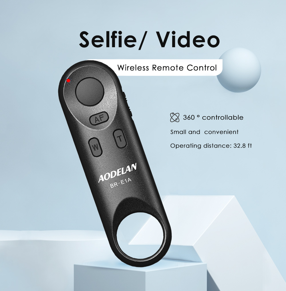 BR-E1A Wireless Remote Control for Canon EOS R10 R7 R6 R5 R RP M50 ...