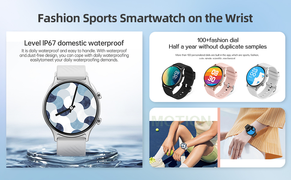 SKMEI 1.39 inch Smart Watch WoMen Bluetooth Call Fitness Traker Watch ...