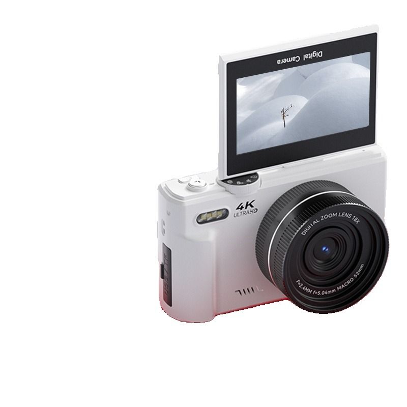 VETEK 8 Digital Camera 64MP 4K Vlogging Camera 3.0 Flip Screen 18X ...