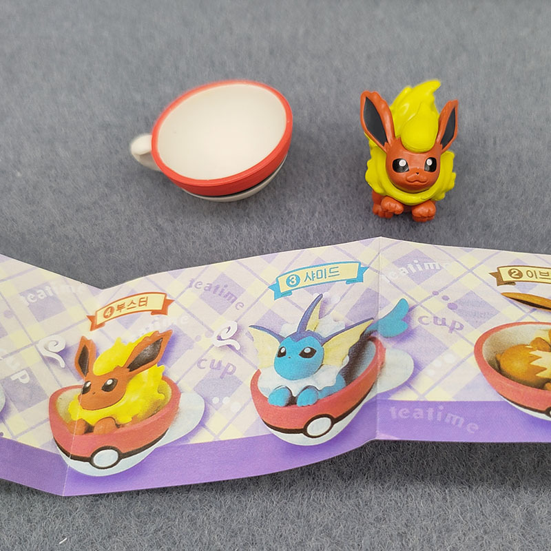 5Pcs/Set Pokemon Anime Figure Pikachu Eevee Flareon Jolteon Vaporeon Q ...