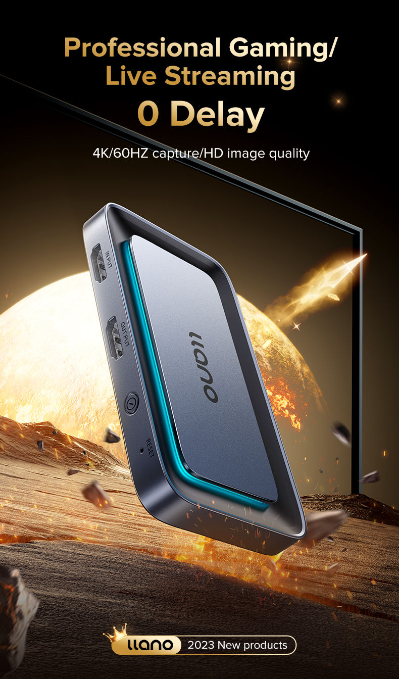 llano Professional HDMI Live Stream Switcher 4K 60HZ Video Capture Card ...