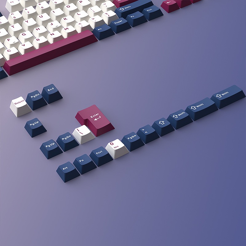 -LW- Blueberries PBT Material CHERRY Profile 125 Keys Mechanical ...