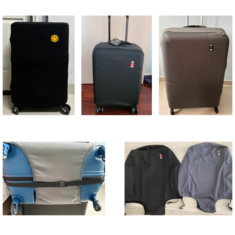 Pure Color Anti Scratch Dust Proof Elastic Luggage Cover Suitcase ...