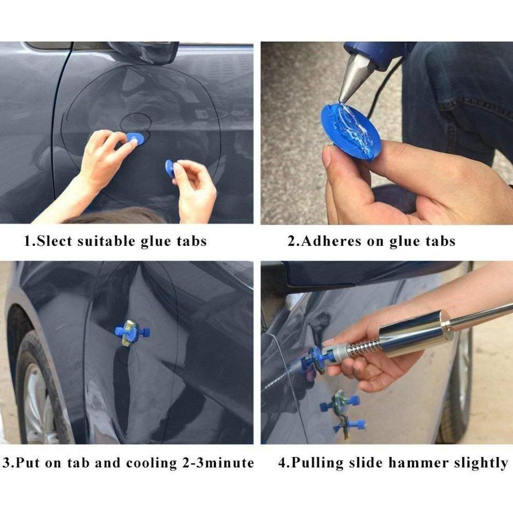 Paintless Dent Repair Puller Kit Car Dent Repair Tools T Bar Slide ...