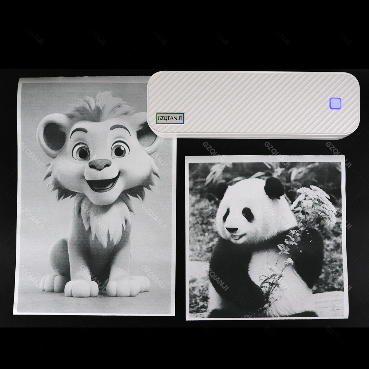 Portable Thermal Printer A4 Continuous Thermal Printer Wireless Printer ...