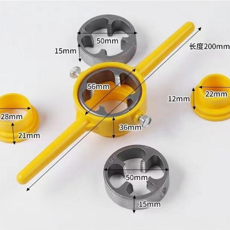 6-Pack Plastic Pipe Threading Die Kit PVC/NPT 1/2" 3/4" 1" Pipe ...