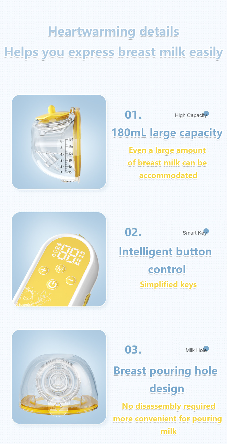 【FAST DELIVERY】Electric Breast Pump Handsfree Wearable LCD Screen Pump ...