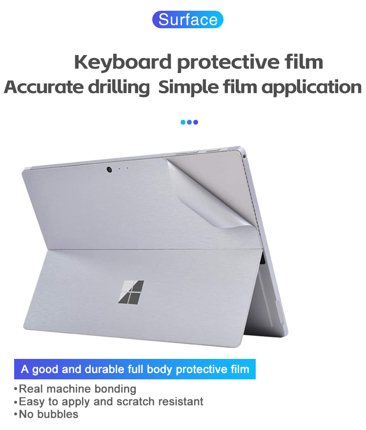 Full Set Protector for Microsoft Surface Pro1/ Pro2/Pro3/Pro4/Pro5/Pro6/Pro7/Pro8 Skin Sticker ...