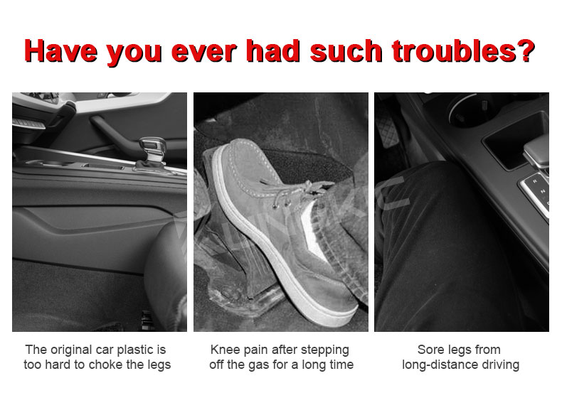 （Ready Stock）Suede Car Leg Knee Pad Universal Automotive Knee Support ...