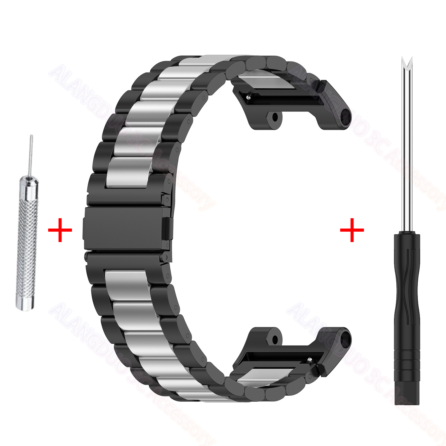 Metal Band Replacement Straps For Huami Amazfit T-Rex A1918 / Ares A1908 Smart Watch Bracelet ...