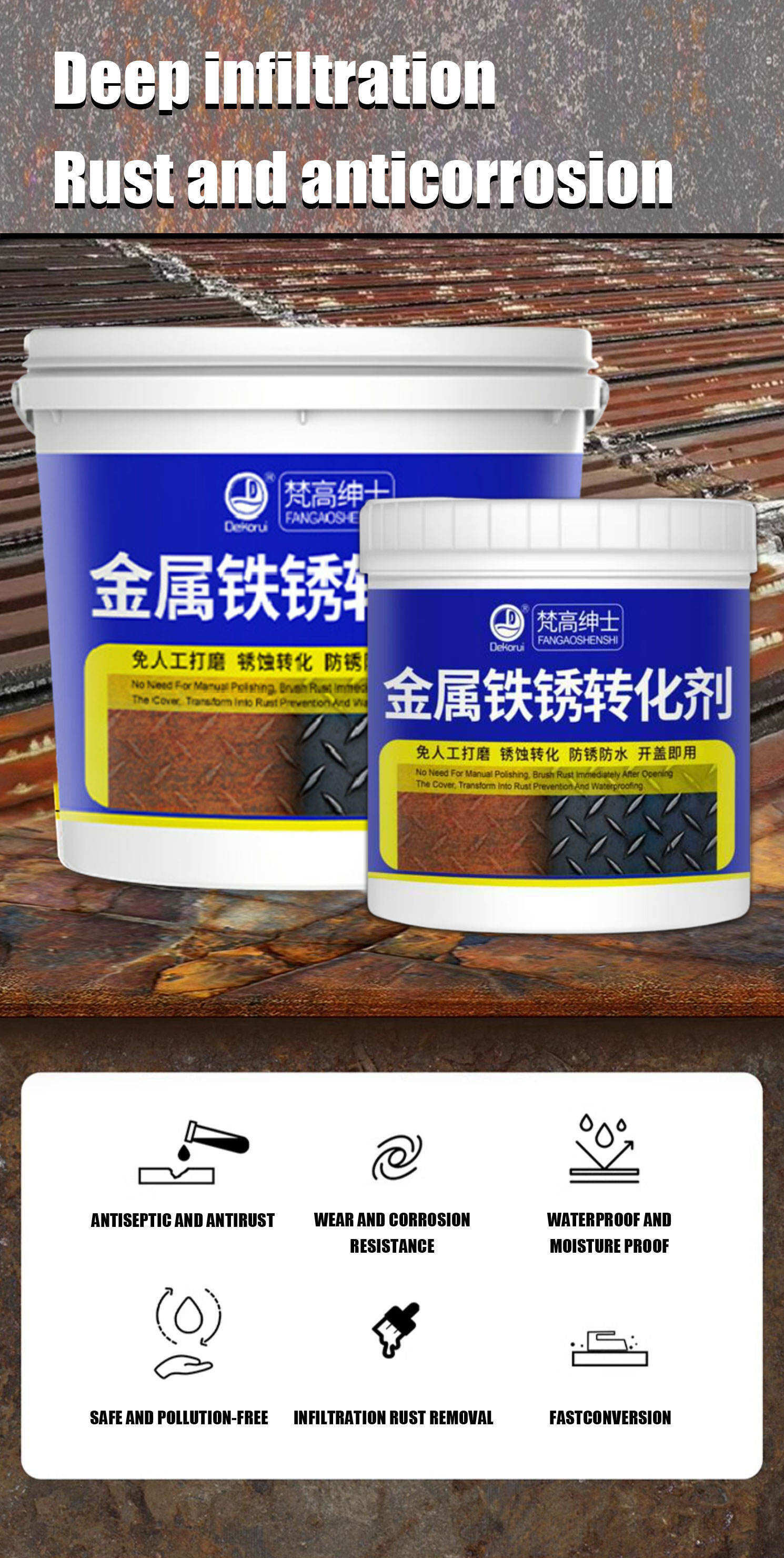 Lasts 30 years anti rust primer anti rust paint for metal anti rust ...