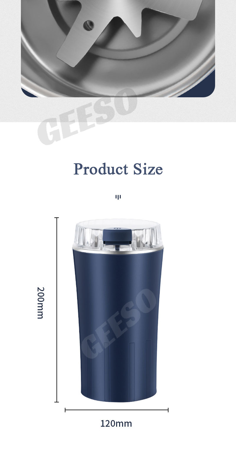 GEESO 300W Portable Electric Grinder 304 Stainless Steel Strong Power ...