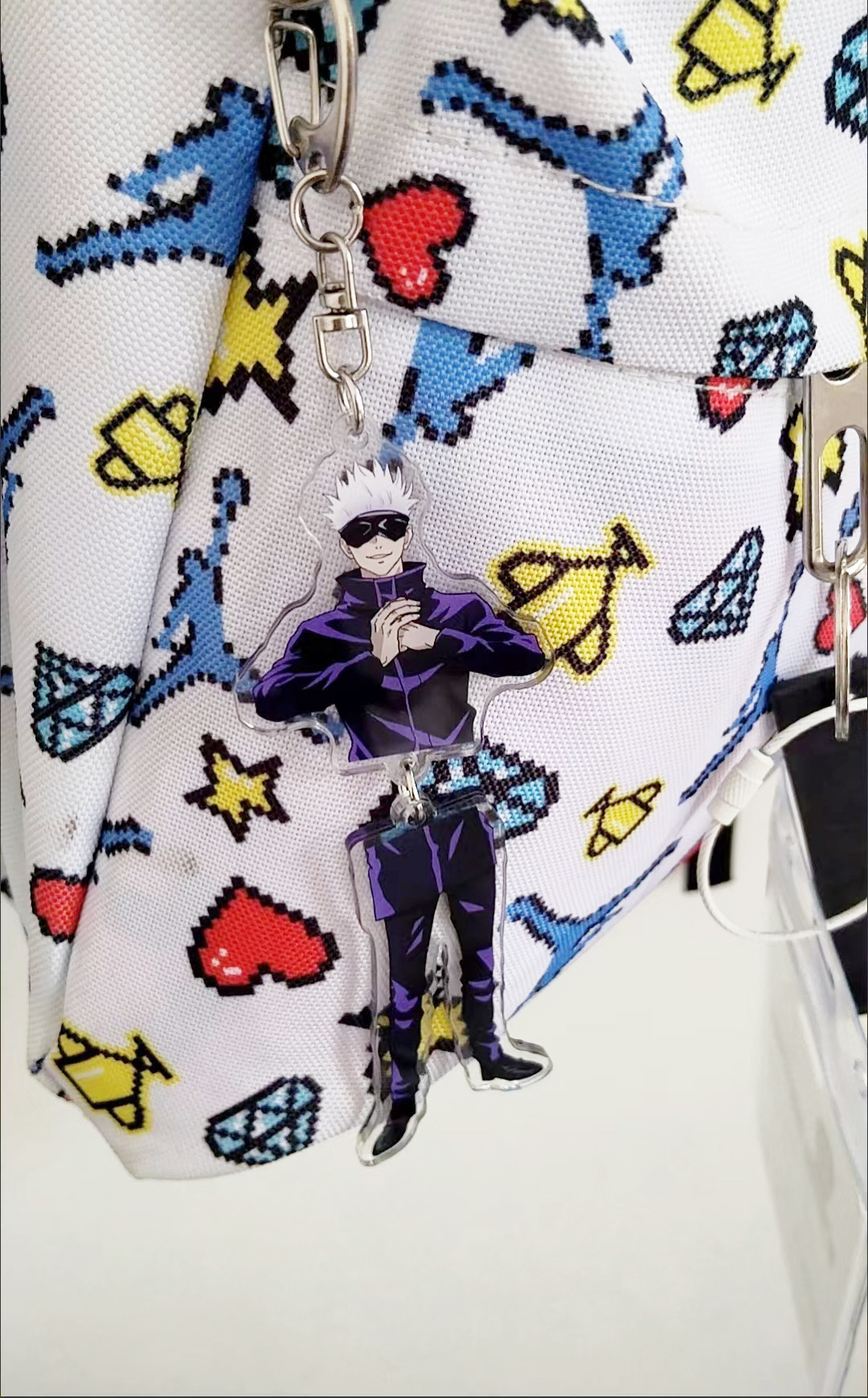 Satoru Gojo Keychain Jujutsu Kaisen Keychain Creative keychain Bag ...