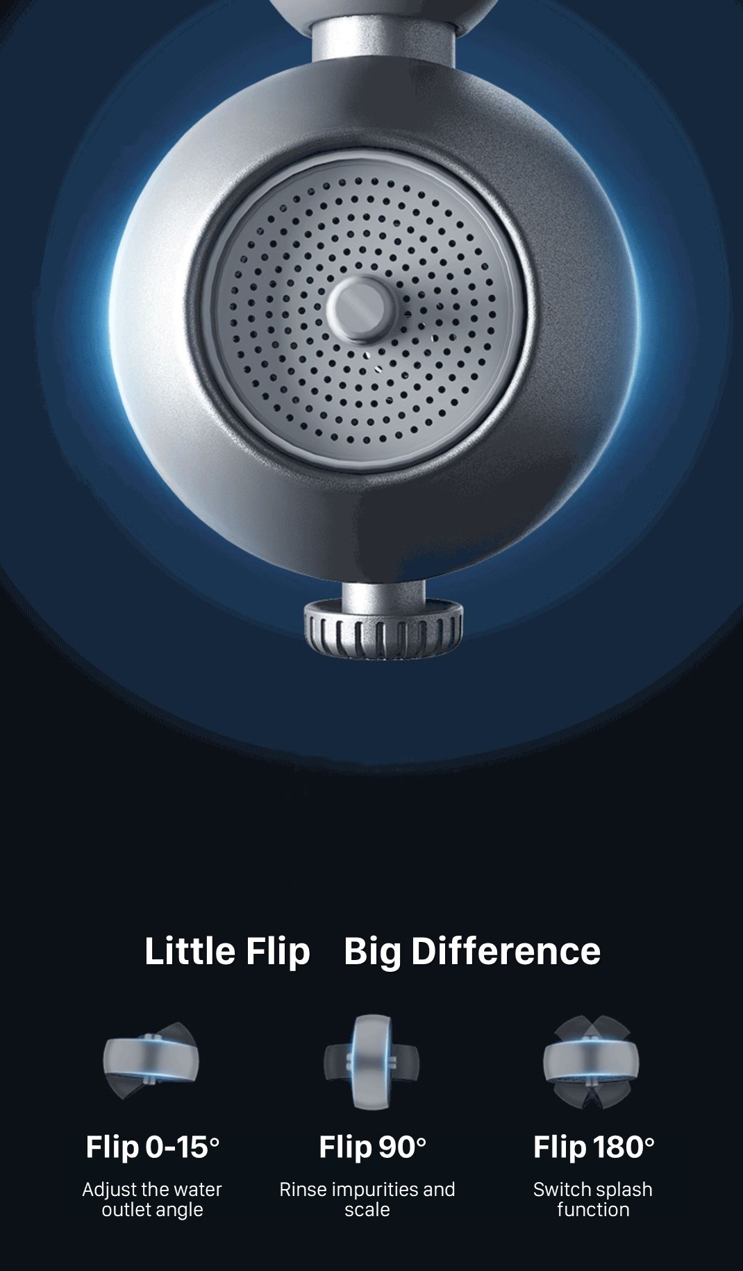 HIGOLD Faucet Universal Rotator Bathroom Wash Basin Aerator Faucet ...