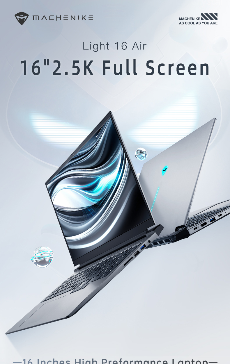 Machenike Light 16Air AMD R7-7735HS Laptop, 13th i7-13620H Laptop 16 ...