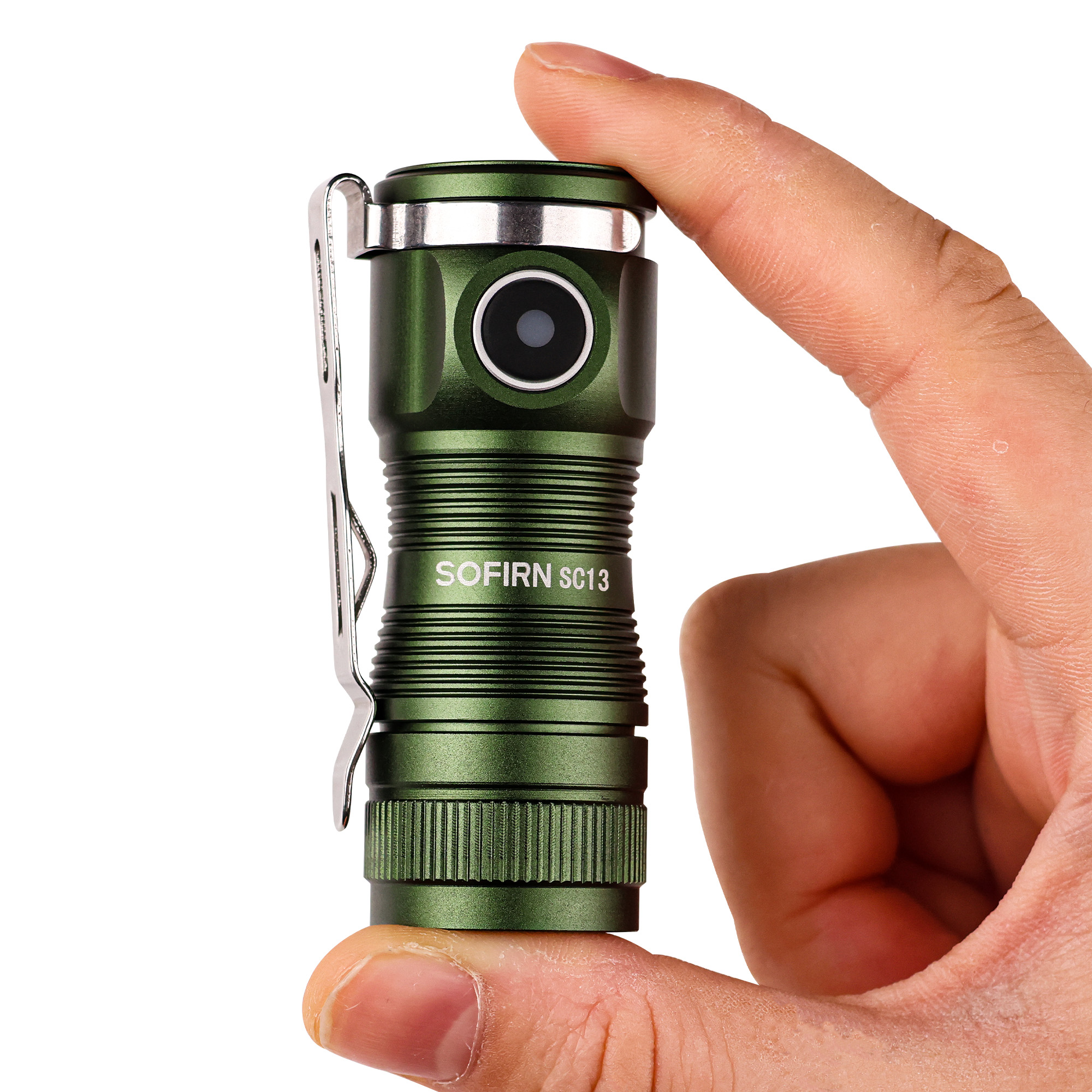 SOFIRN SC13 New Green Keychain Torch Rechargeable USB C 1300 lumens ...