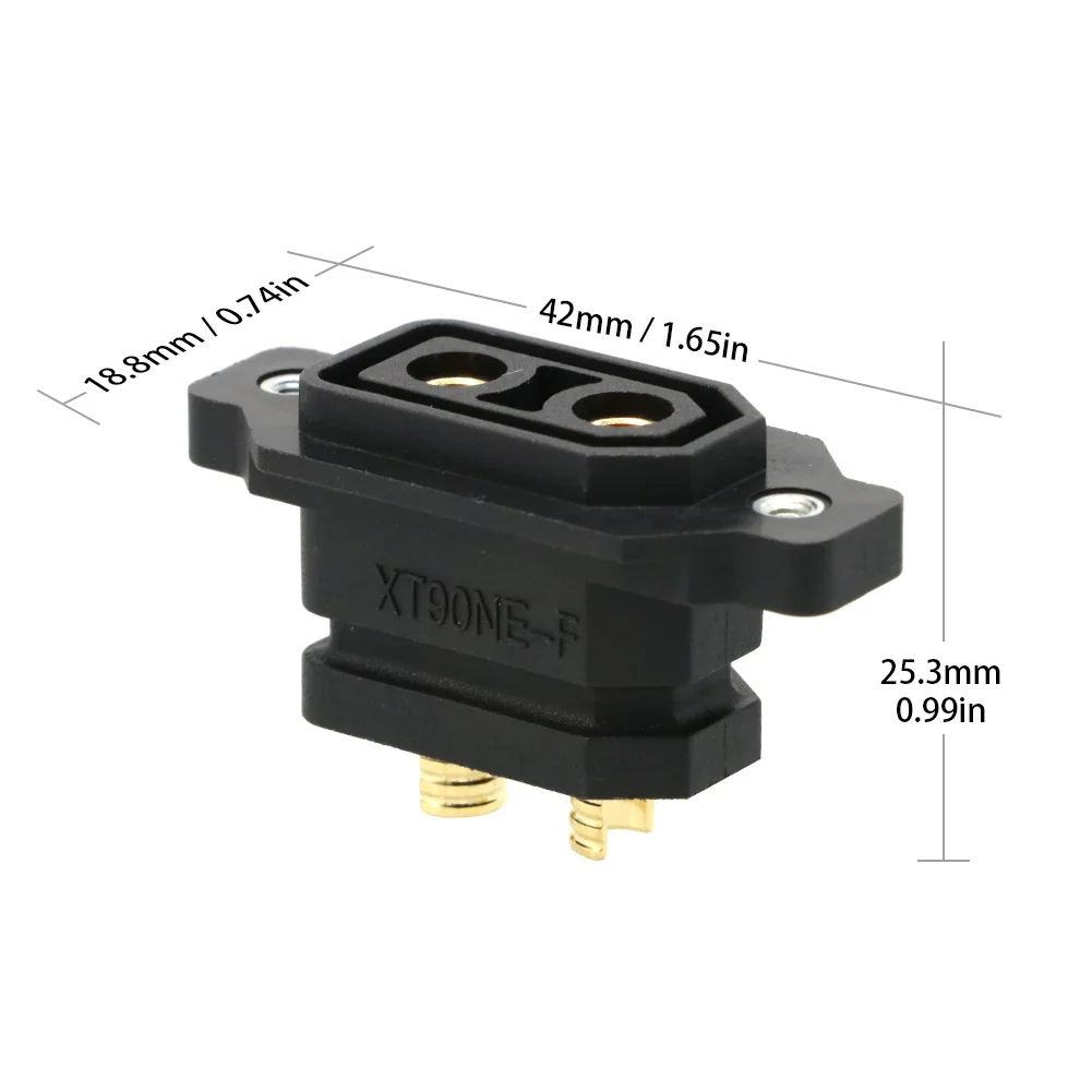 1 / 2 / 5pcs Amass XT90NE-F Battery Connector XT90E Female Plug Gold ...