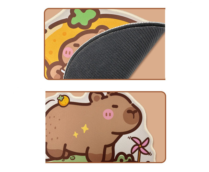 Creative Capybara Mouse Pad Cute Cartoon Mouse Mat Home Office Desktop ...