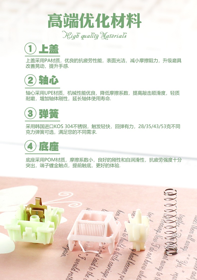 -LW- MMD Vivian V2 Switch Linear Customized Mechanical Keyboard Switch ...