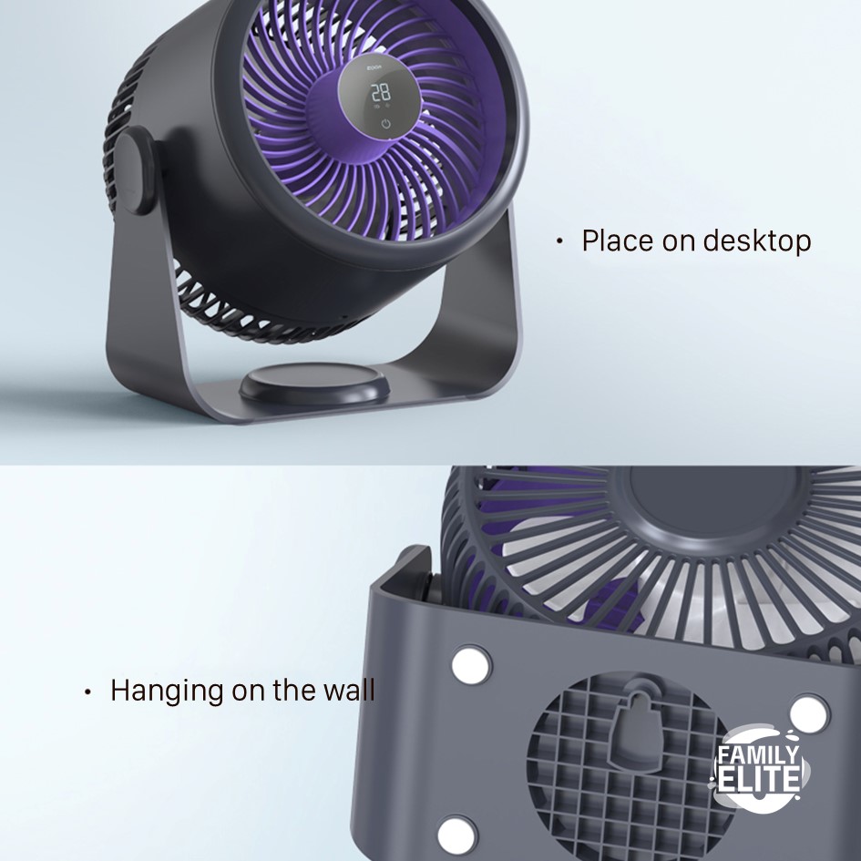 Edon Wall Fan Kitchen Wireless Air Circulation Fan 100 Speed Portable Electric Fan E801 | Shopee ...