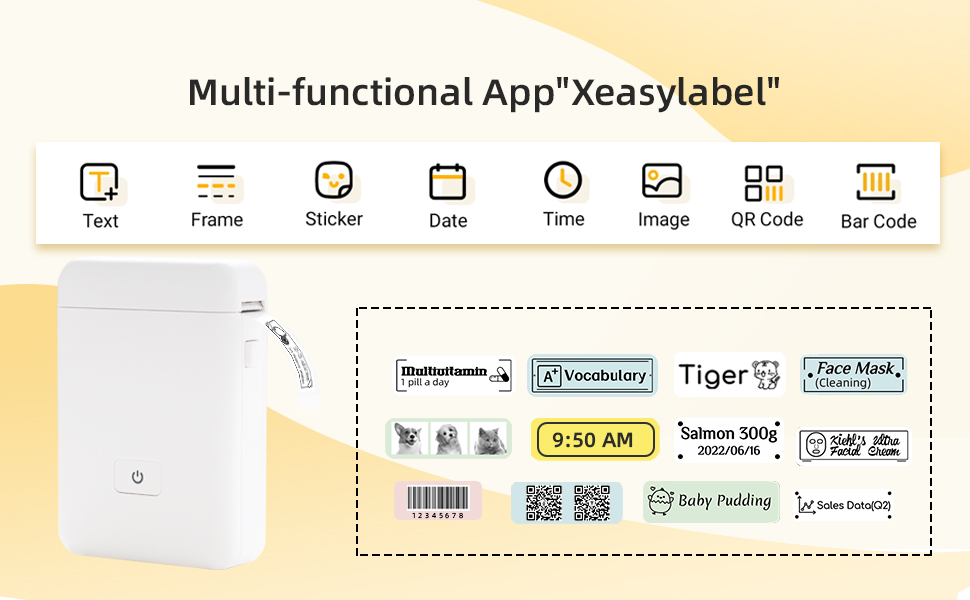 Vretti HP2 Label Maker Machine with Tape, Mini Portable Bluetooth ...