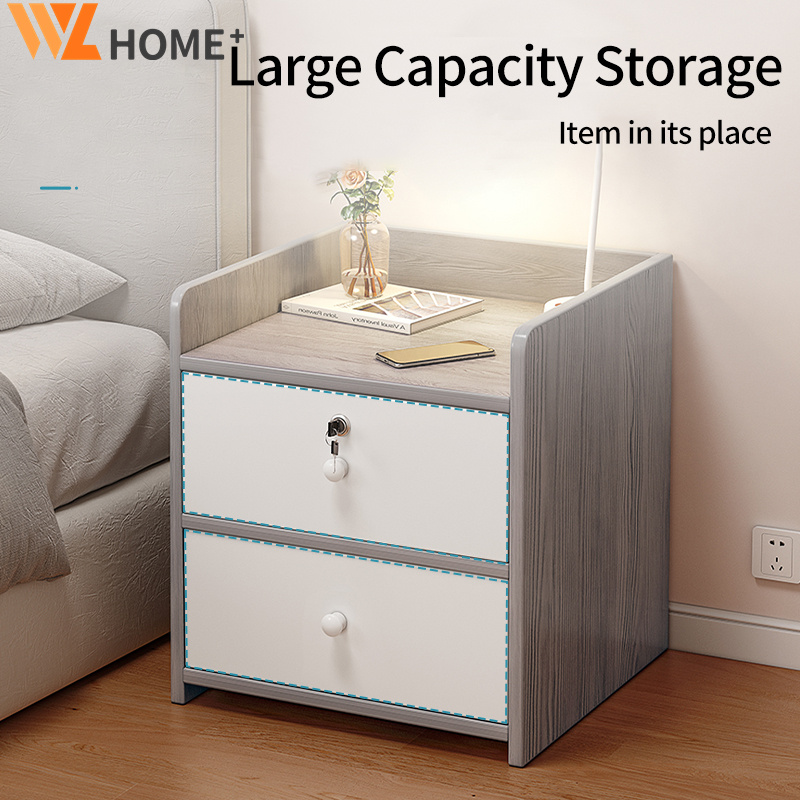 Side Table Bedroom Bedside Table Storage Rack Bed Table Nordic ...