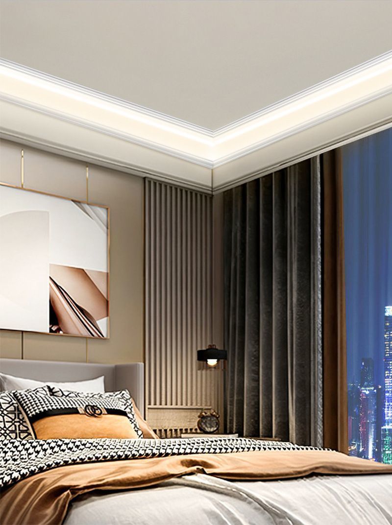 LED Luminous Ceiling Light Top Angle Linear Light Aluminum Groove ...