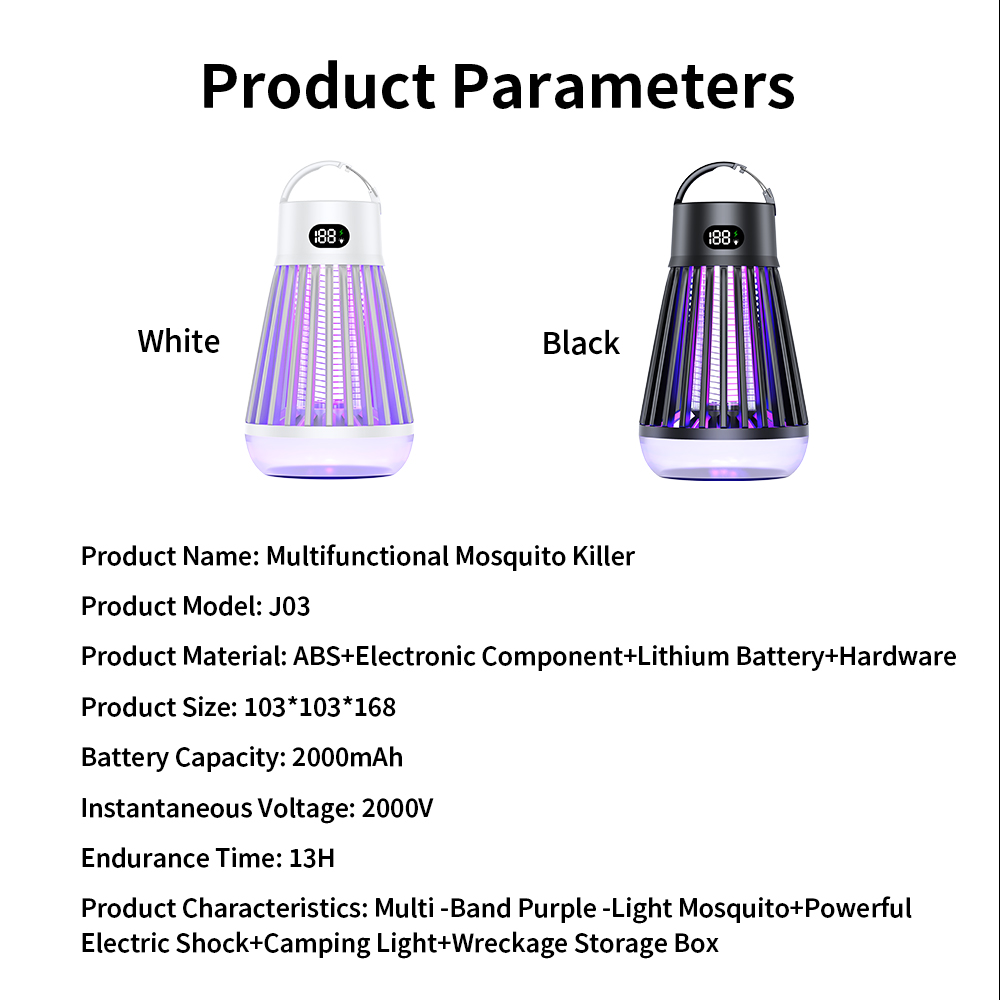 Multifunctional Mosquito Killer Lamp Silent Two-in-One Portable ...