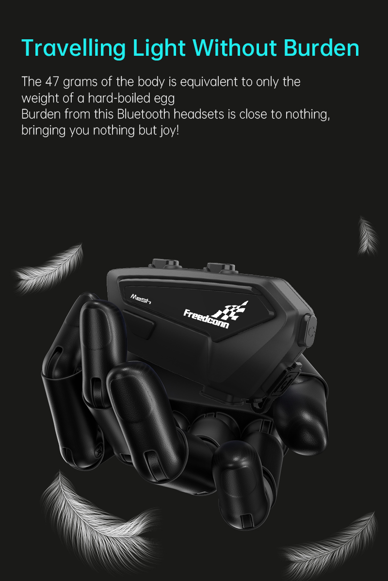 【Authentic】2024 New Freedconn FX Pro Mesh Intercom Auto-Reconnect Group ...