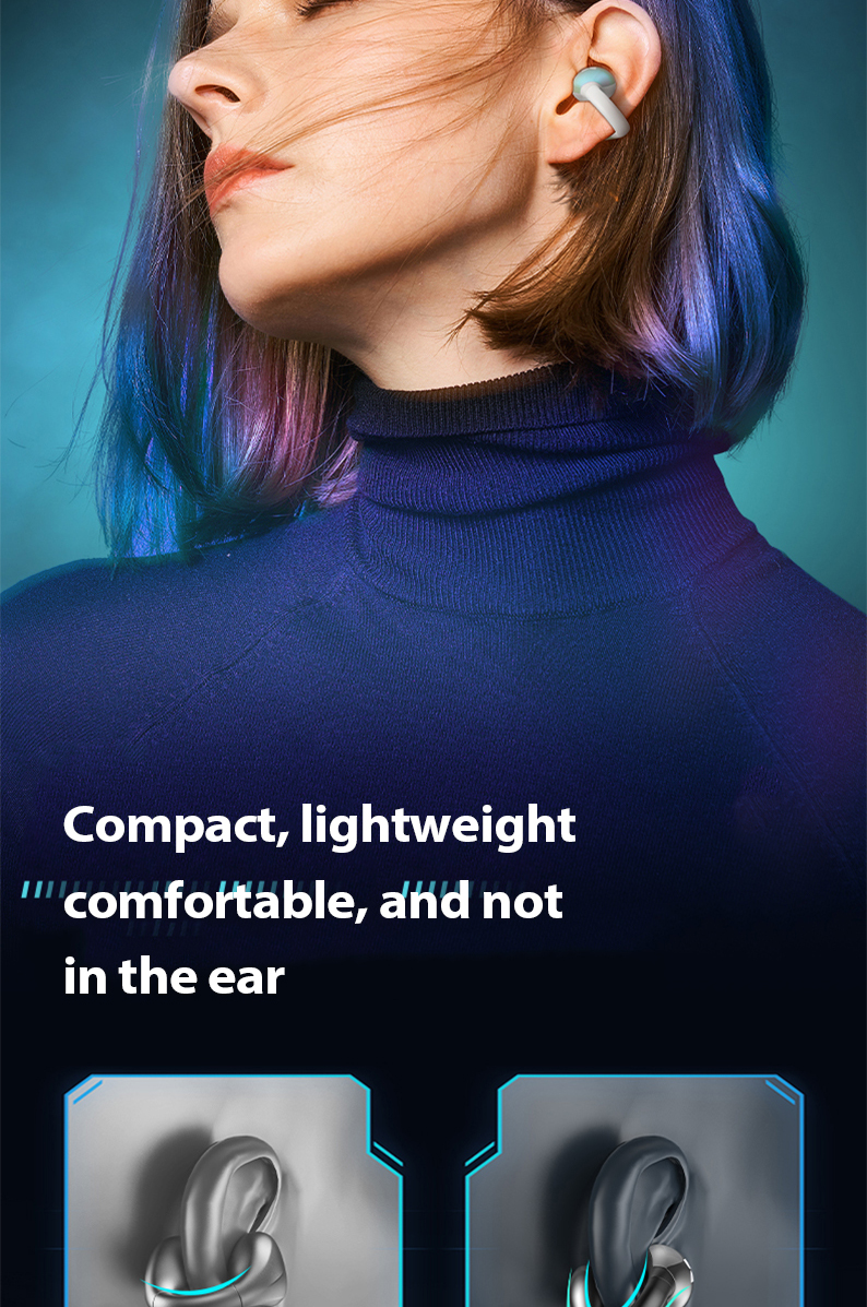 Monster AC600 Earbuds Open Ear Bone Conduction Wireless Sport Bluetooth ...