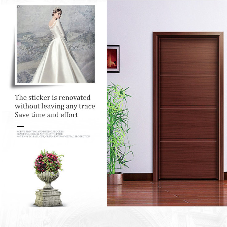 Door sticker waterproof and moisture proof old furniture renovation PVC ...