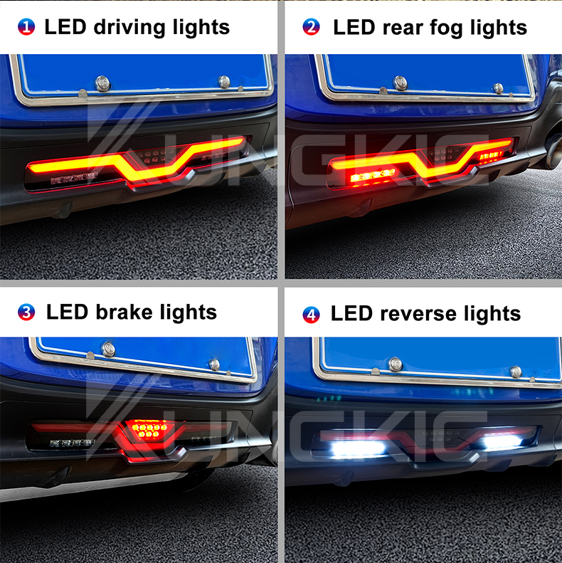 For Toyota GR86 Subaru BRZ 2021-2024 LED Rear Bumper Lights Running ...