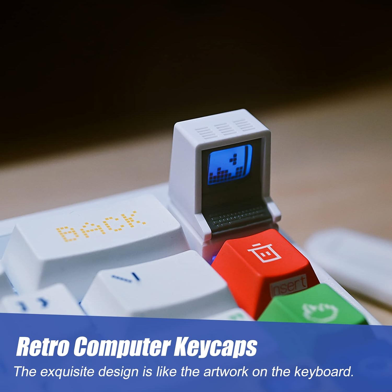 K-03 Custom Keycaps Magnetic Light Transmission Classic Retro Backlit ...