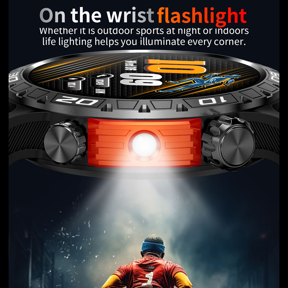 2024 New HT22 Sports Smart Watch Men with LED Lighting Health Tracker ...