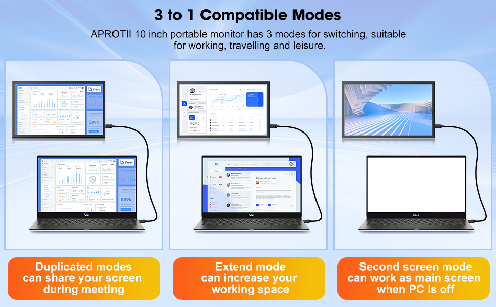 Aprotii 10 Inch Raspi Screen 1024x600 Ips Capacitive Touchscreen
