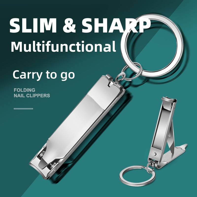 Compact Nail Clippers Foldable Nail Cutters Manicure Tools Portable ...