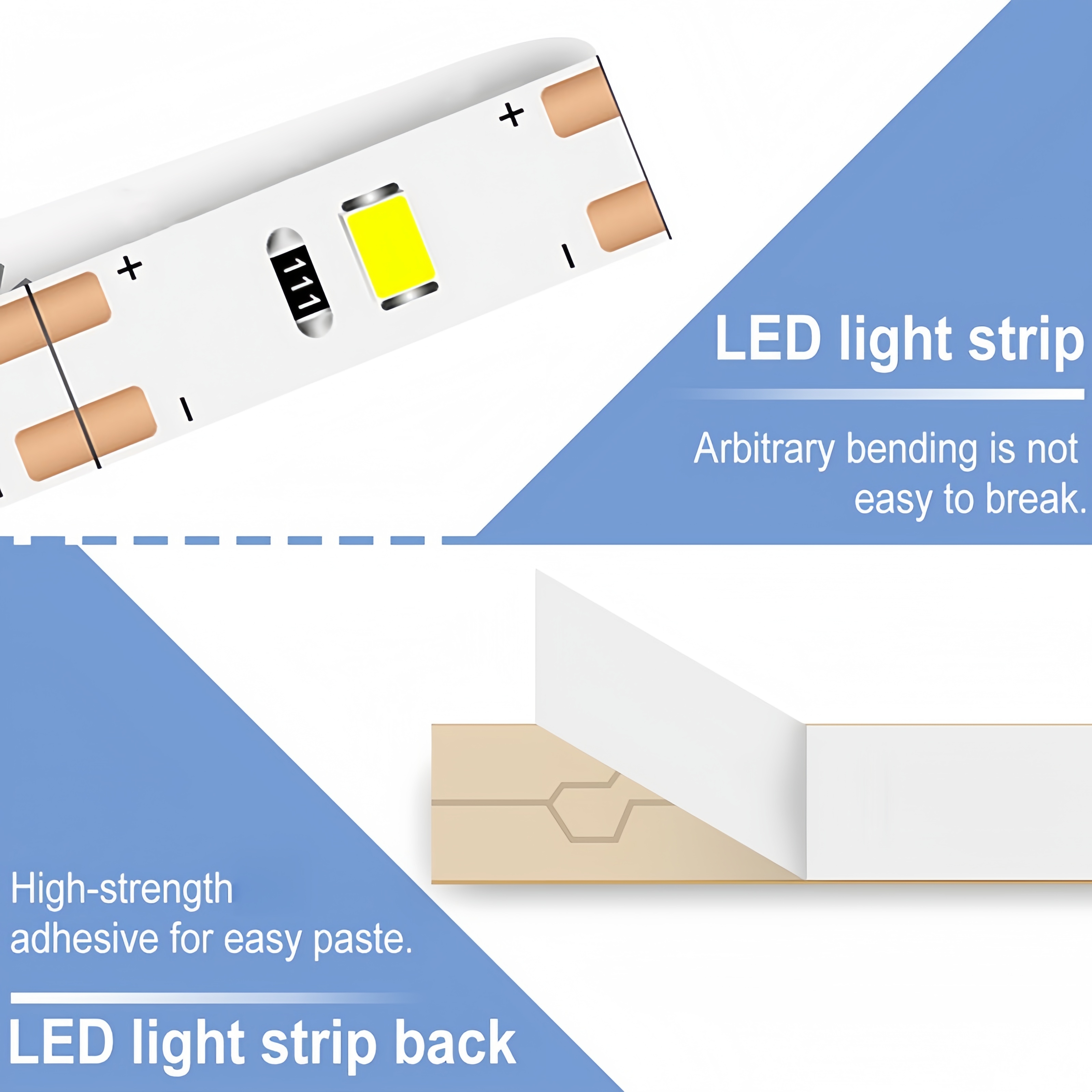 2835 SMD DC5V Led Light Strip USB Led Strip Light RGB Led Light Tape ...