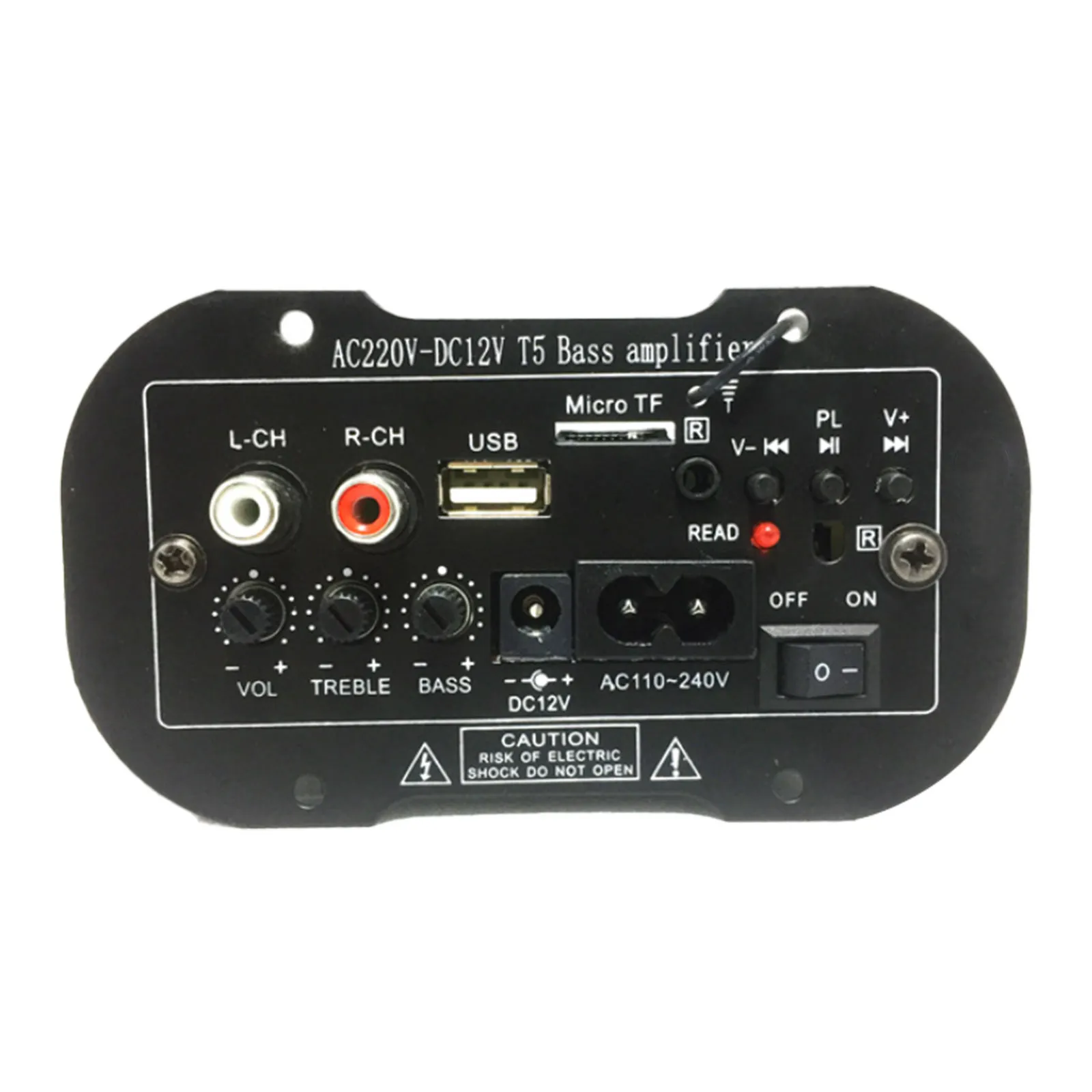 5-inch 12V 220V Car Bluetooth Audio Power Amplifier Remote Control for ...