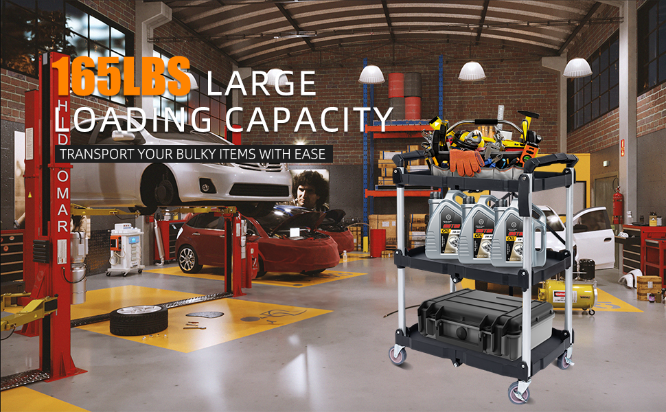 1pc Mobile Workshop Storage Rack With Wheels, Garage Workbench Storage ...