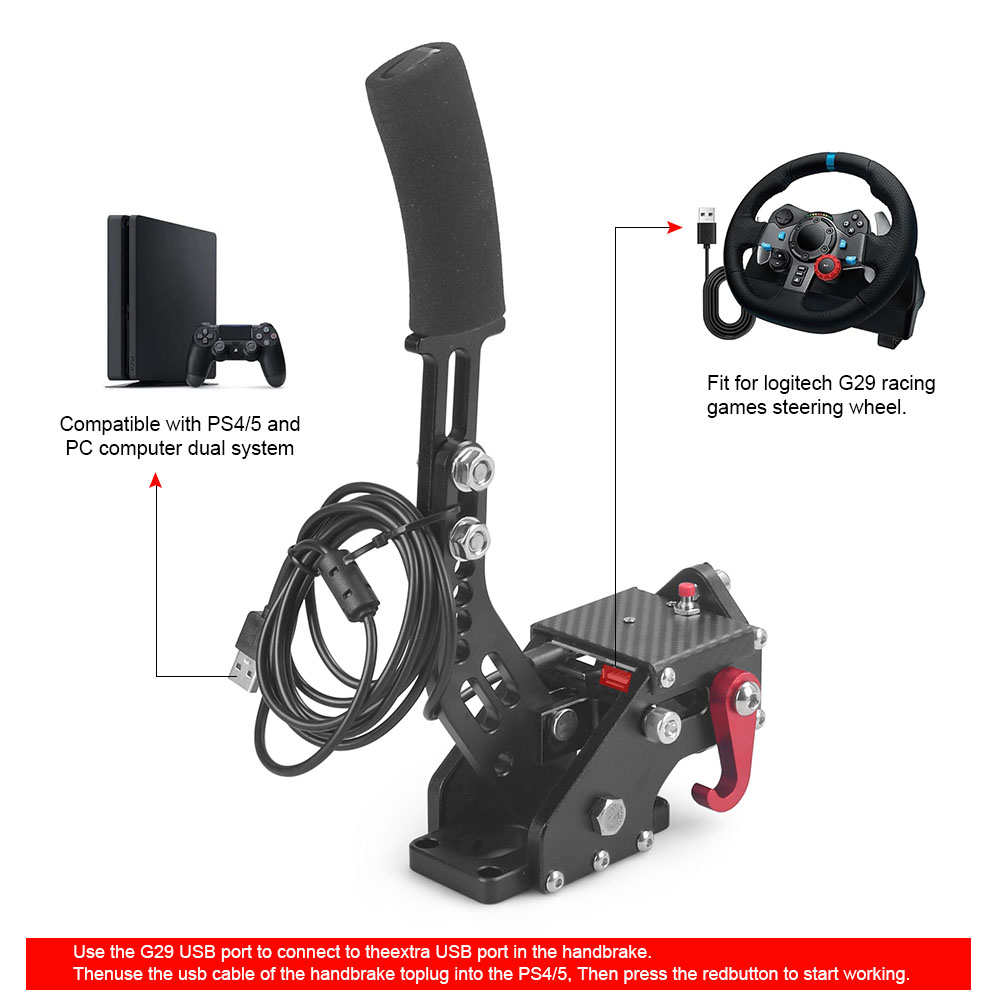 Aluminum USB Handbrake SIM For PS4/PS5 For Logitech G29 PC Racing Games ...