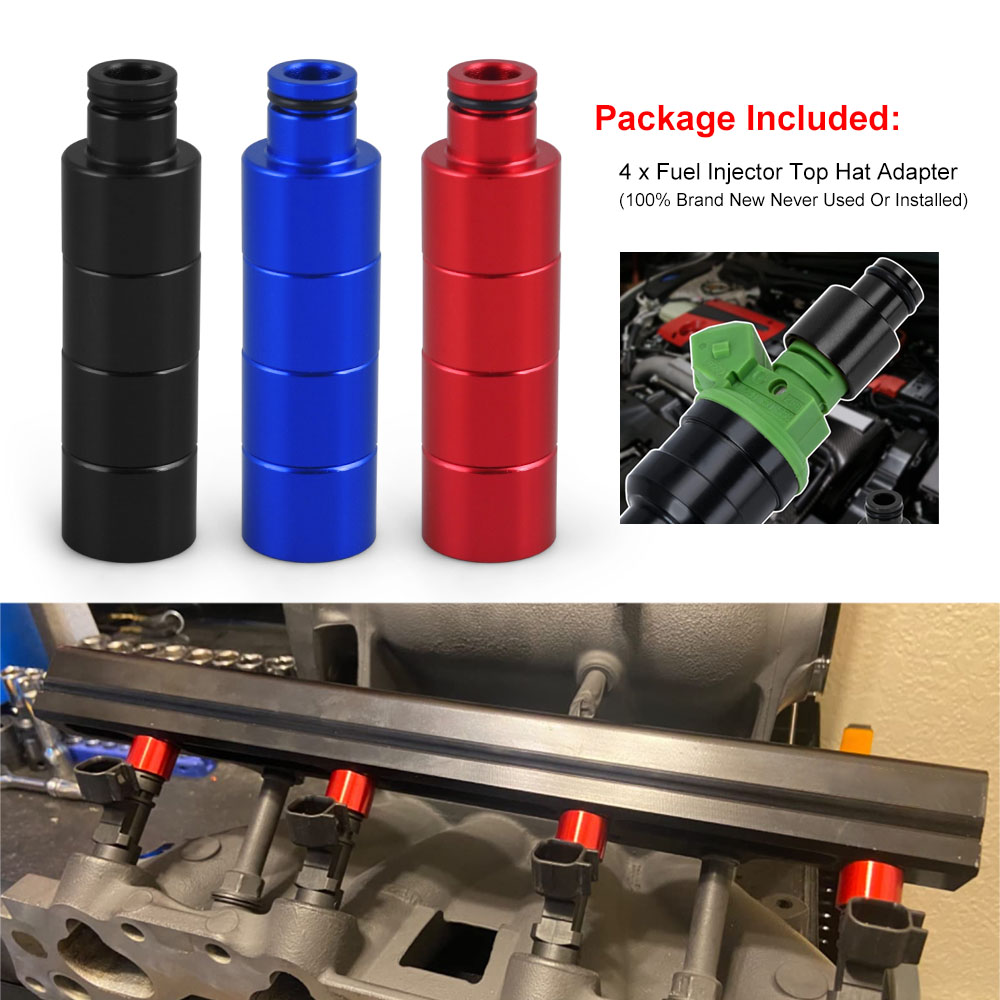 4pcs Fuel Injector Adapter Hat Fuel Nozzle Adapter for Honda Civic ...