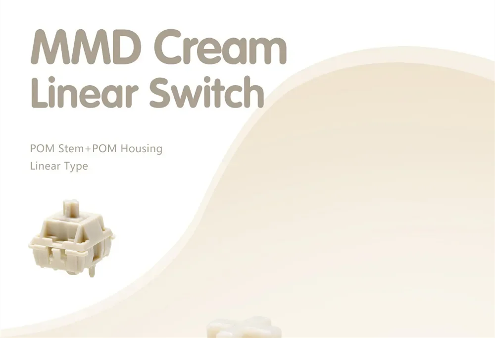 MMD Cream Switch V4 Linear Switch RGB SMD 5pin 42g for Gaming ...