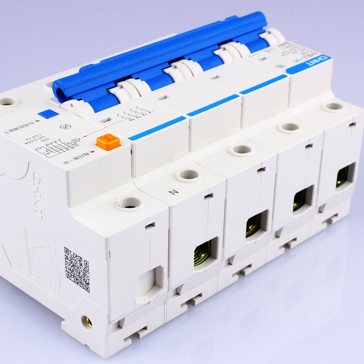 CHNT CHINT NXBLE-125 4P 63A 80A 100A 125A 4P RCBO Residual Current Operated Circuit Breaker ...