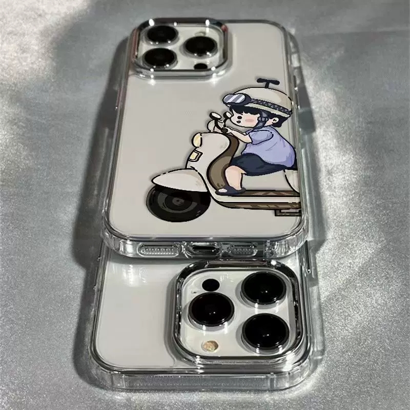 Luxury plated metal lens phone case compatible with IPhone 16promax 13 ...