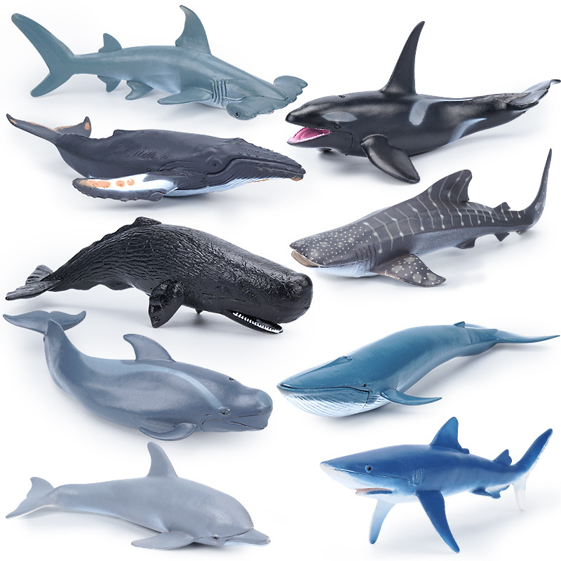 Simulated Ocean Sea Animal Toy,Big Size Realistic Shark Whale Tiger ...