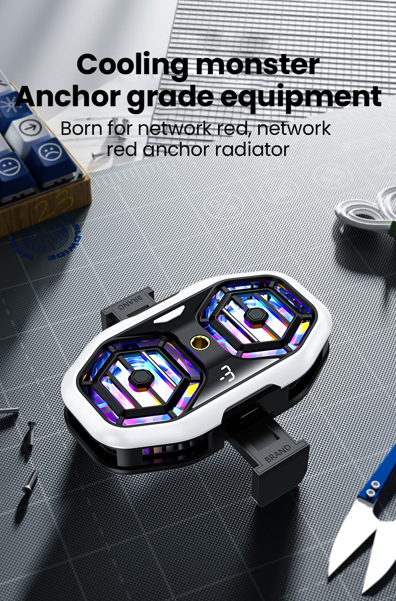HG Phone Cooler for Gaming, Dual Semi-Conductor Cooling Chip for Live ...