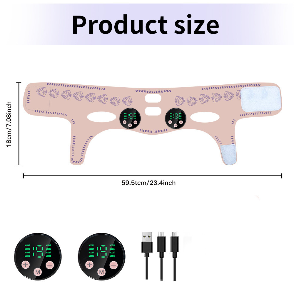 EMS V-Shape Face Lifting Massager Face Slimming Lift Skin Tightening ...