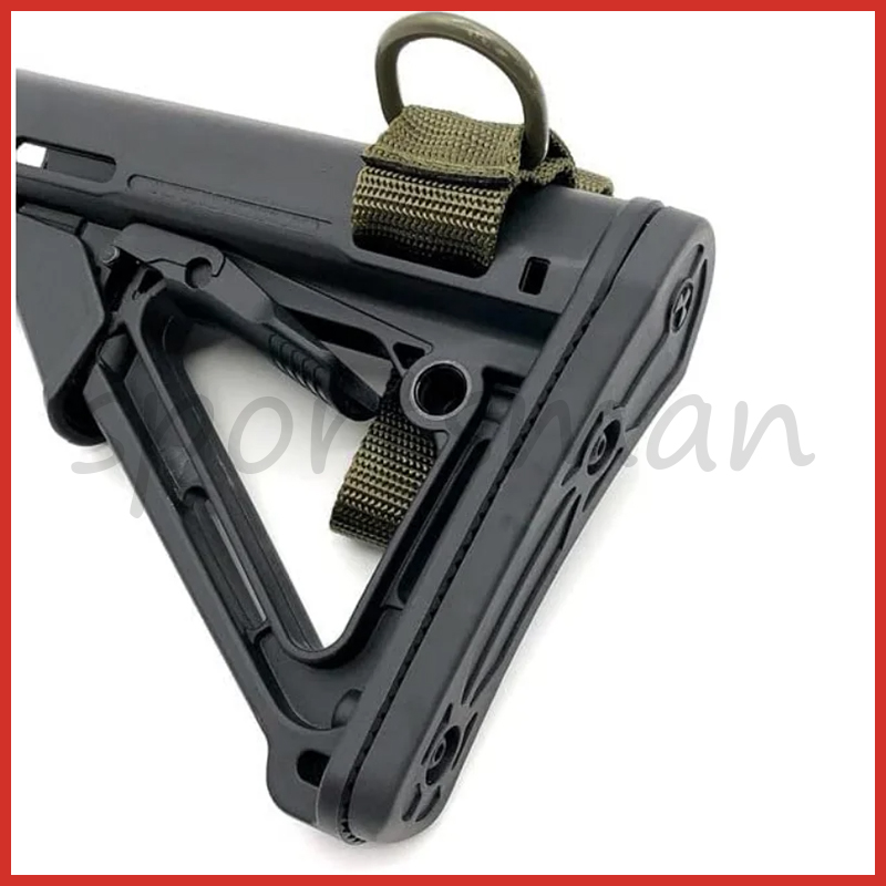 Tactical ButtStock Sling Gun Sling Loop Adapter Adjustable Nylon ...