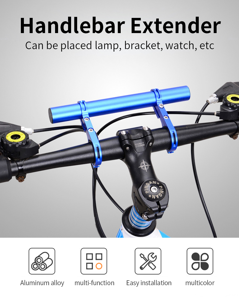 10/20/30cm Bicycle Handlebar Extended Bracket MTB Headlight Mount ...